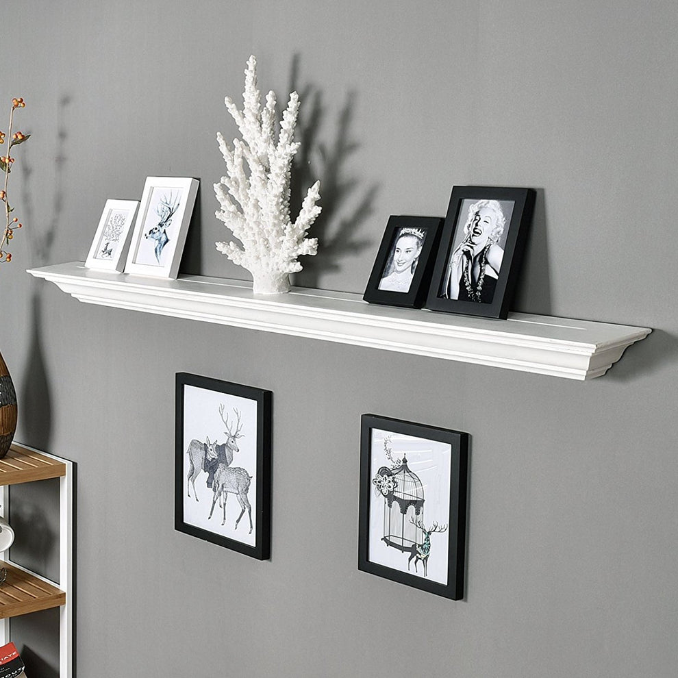 Traditional Crown Molding Wall Display Shelf – Adouer Wood